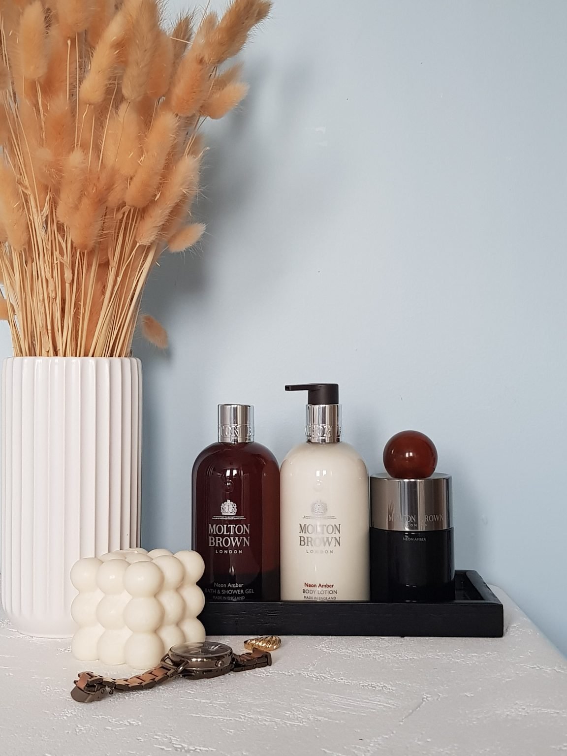 Molton Brown NEON AMBER Range - Ms Tantrum Blog